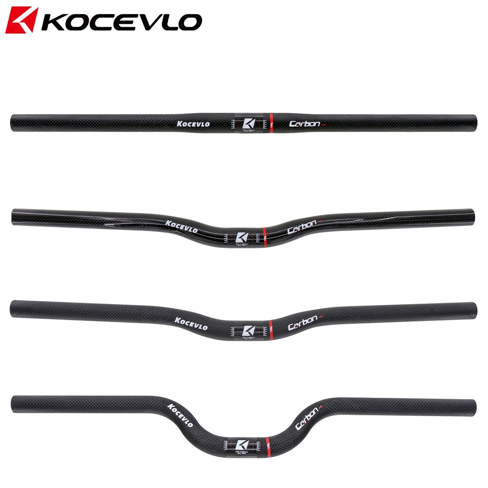Kocevlo Bicycle Handlebar Carbon Fiber for Folding Bike Riser/Flat Bar ...