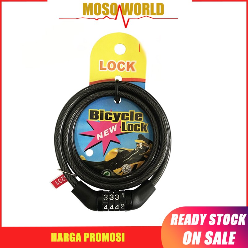 Anti Theft Motor Bike Cycle Security Lock Bicycle Scooter Code Lock ...