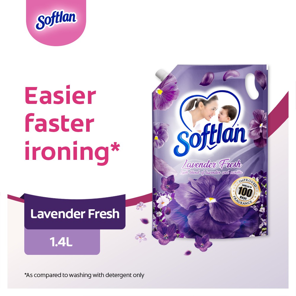 Softlan Softlan Anti-Wrinkle Fabric Conditioner Refill Lavender Fresh ...