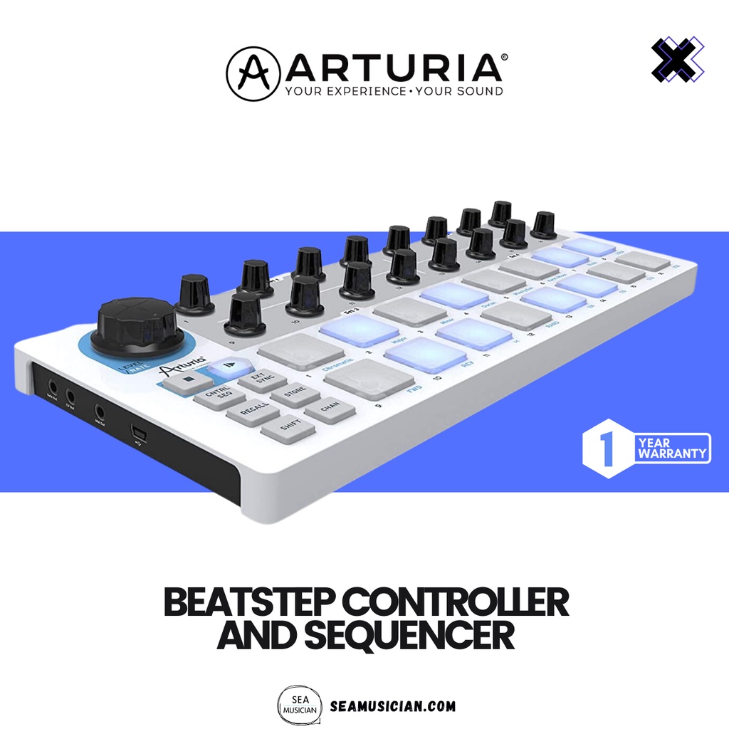ARTURIA BEATSTEP MIDI CONTROLLER AND SEQUENCER (PAD CONTROLLER/ TOUCH ...