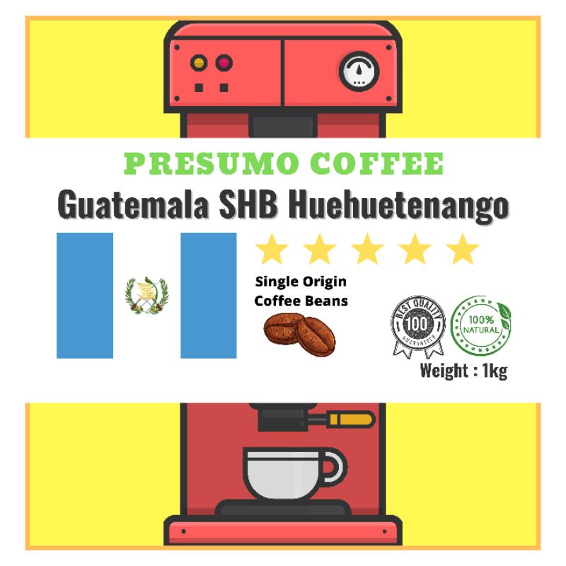 Guatemala SHB Huehuetenango - Arabica Grade 1 Coffee Beans (1000g) | Shopee Singapore
