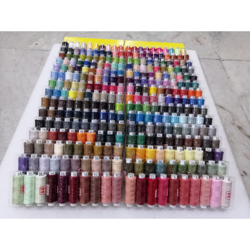 BENANG RINATA 250 MTS/ SEWING THREAD/BENANG JAHIT BAJU(2-60) | Shopee ...
