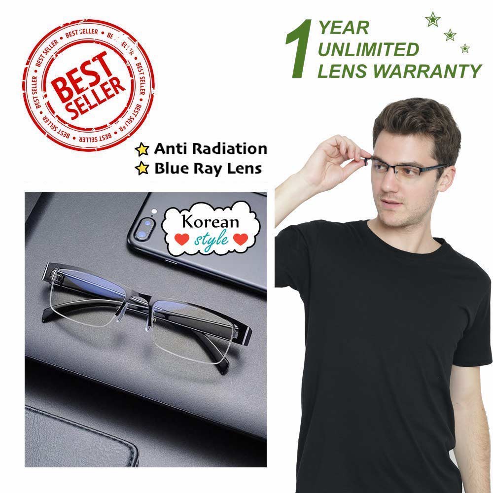 Blue Ray Anti Radiation Glasses - Men's and Women's Fashion - Korean ...