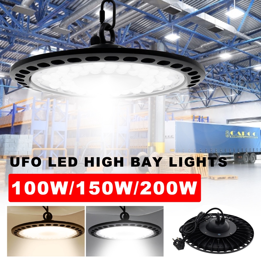 180-245V 200/300/500W UFO LED High Bay Lights Waterproof IP65 ...