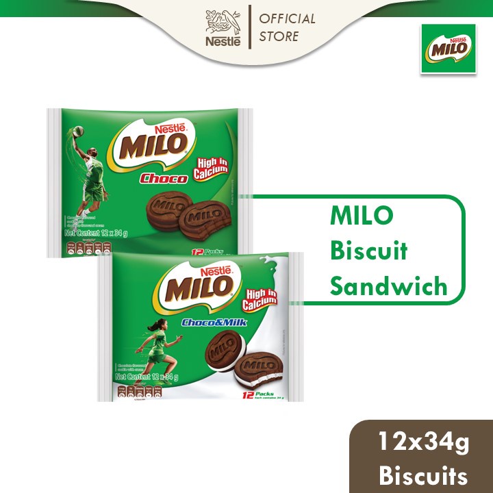 Milo Biscuit Sandwich (12x34g) | Shopee Singapore