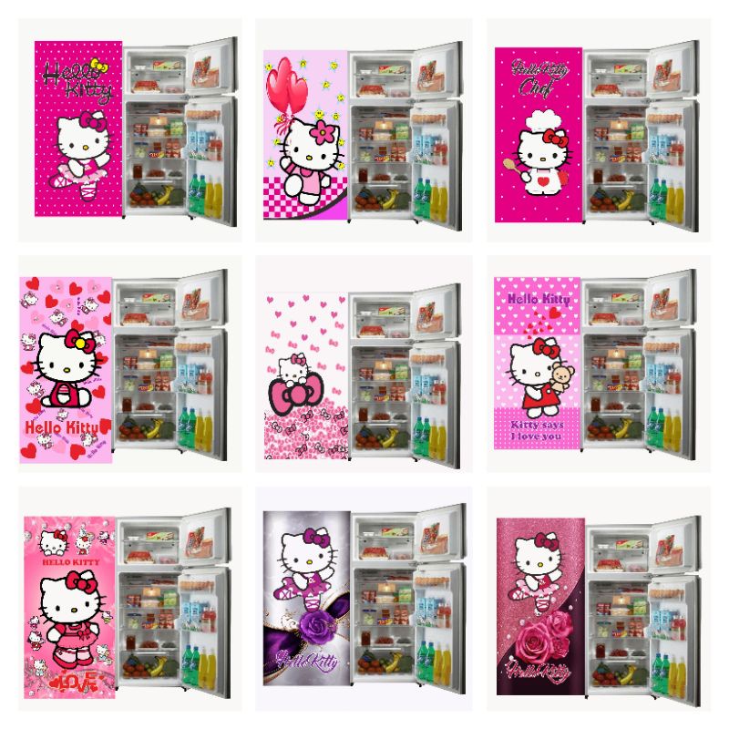 Hello KITTY 1-door Refrigerator Sticker | Shopee Singapore