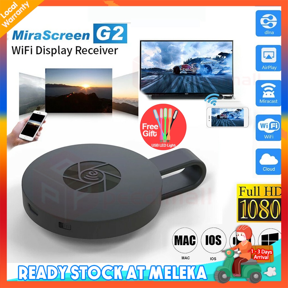 4K Mirascreen G2 Chromecast TV Streaming Wireless Anycast Mira Screen ...