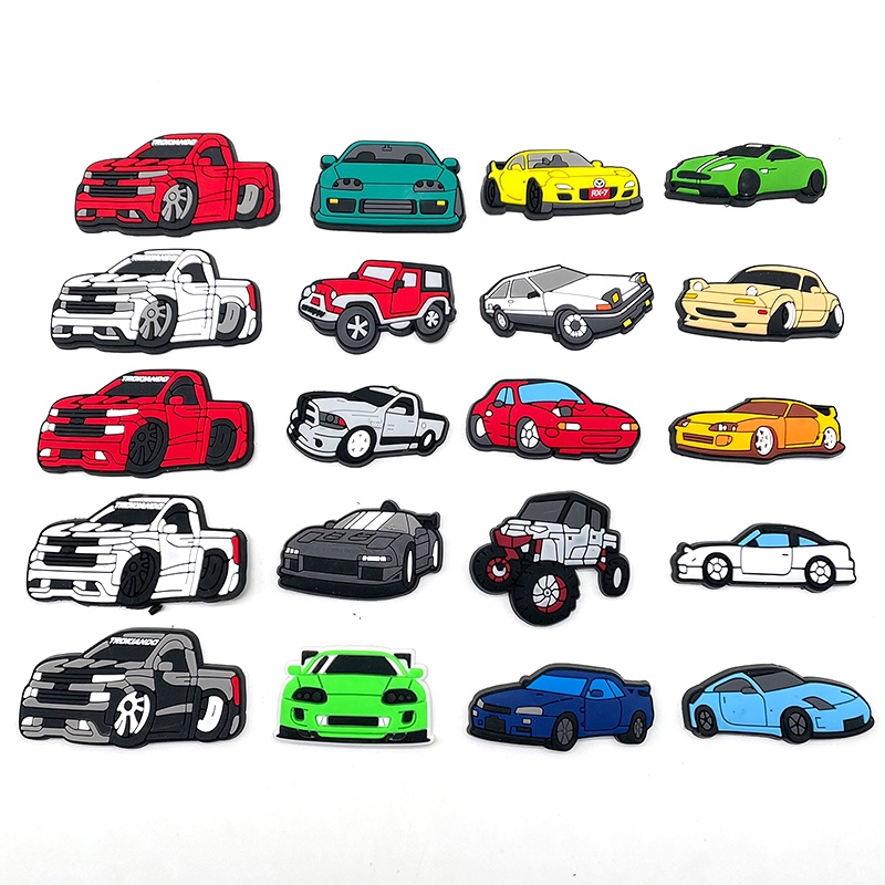 Jibz Shoe Charms Cool sports car Croc car truck Aceessories croc Buckle Decorate man kids Gifts ...