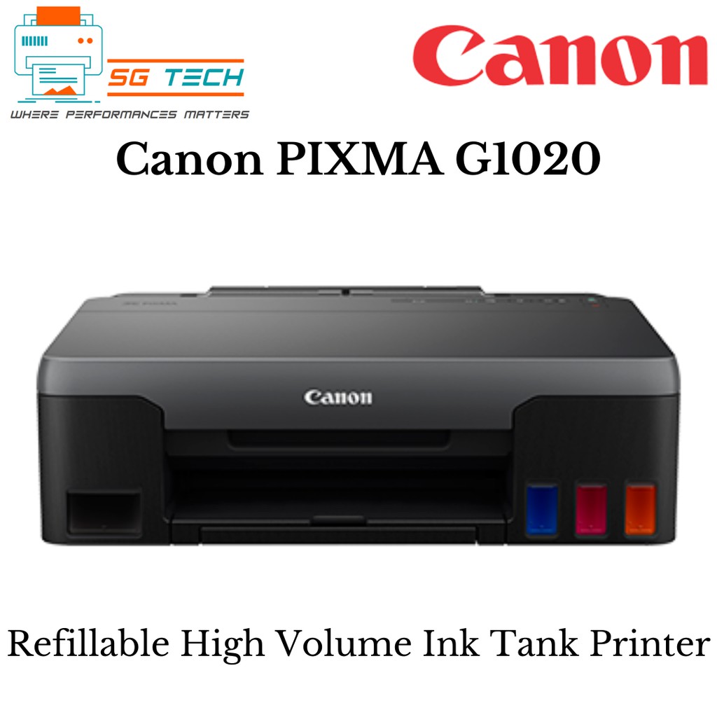 Canon PIXMA G1020 Refillable High Volume Ink Tank Printer G 1020 ...