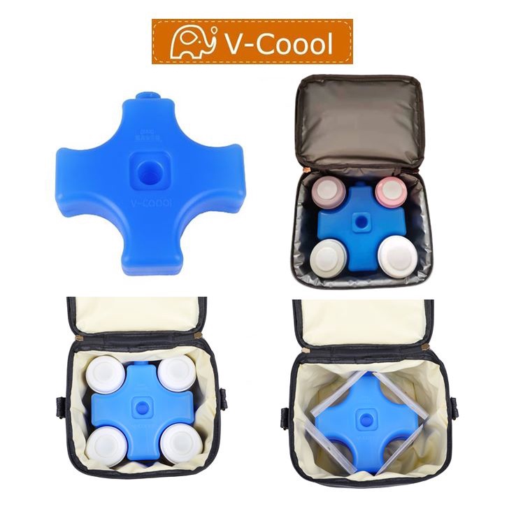 v-coool Ice Pack 4 Compartments For Feeding Bottles Milk Bags Other icepack Artificial | Shopee ...