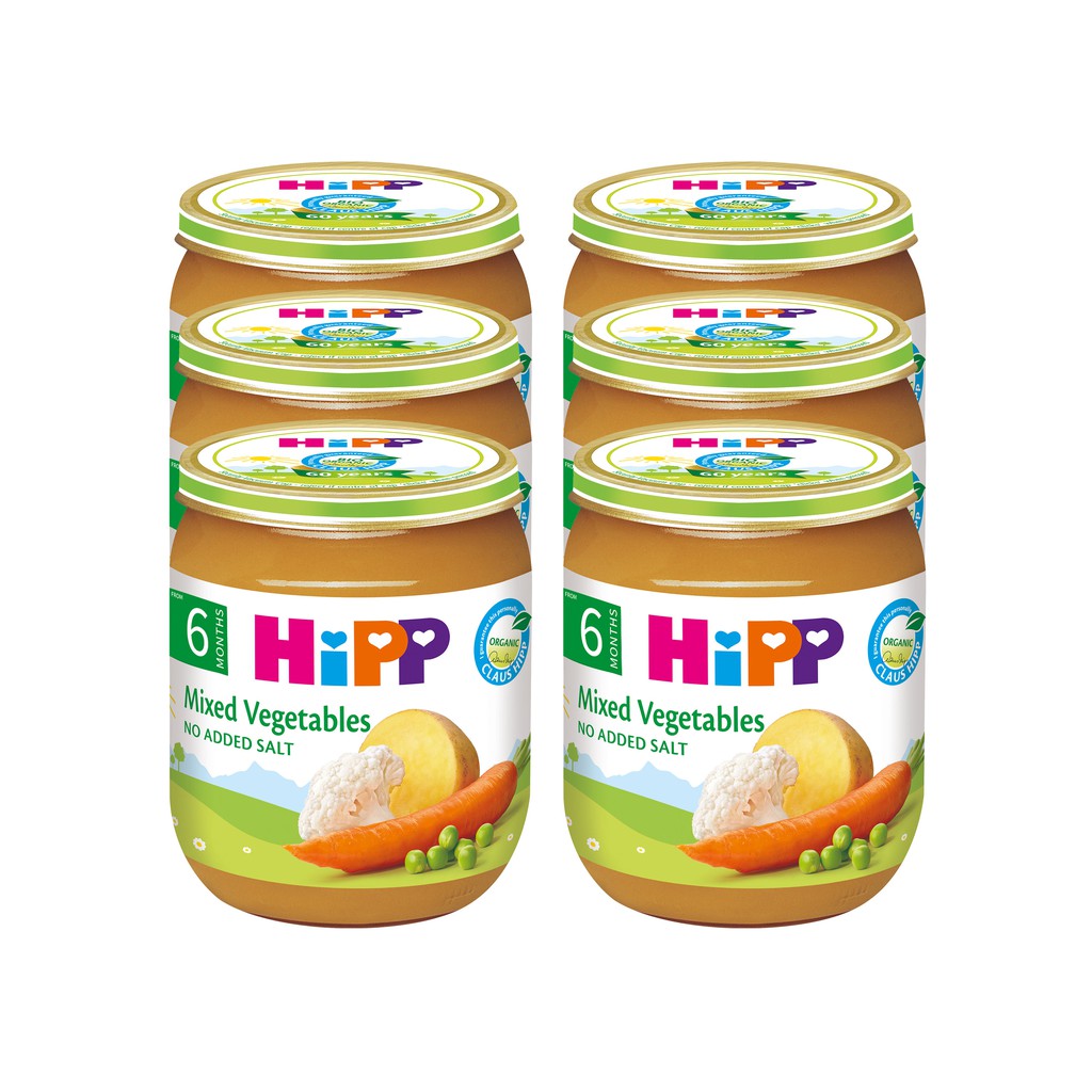HiPP Organic Mixed Vegetables Jar (Bundle of 6) (Exp:31/10/24) | Shopee ...