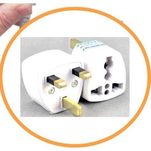 Universal Power Adapter for 3-pin Plug Sockets | Shopee Singapore