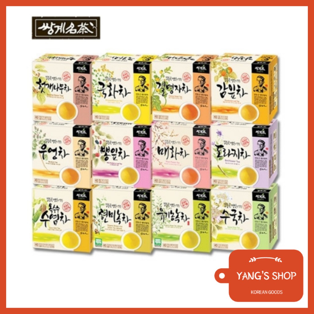 [SSANGGYE] Korean Tea Bags 40T Series / Organic Green Tea / Bellflower ...