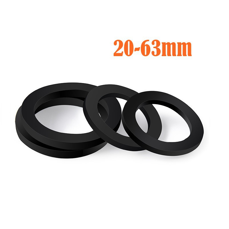 5Pcs Silicone Rubber Soft Gasket Washer Seal O Ring 20-63mm For Thread ...