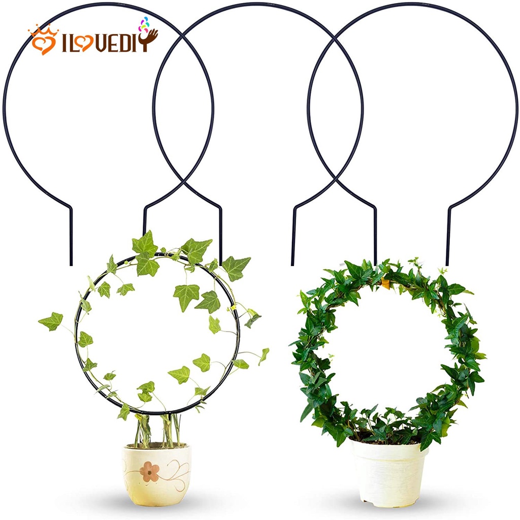 Rust-Proof Metal Potted Iron Plant Climbing Frame / DIY Flower Pot ...