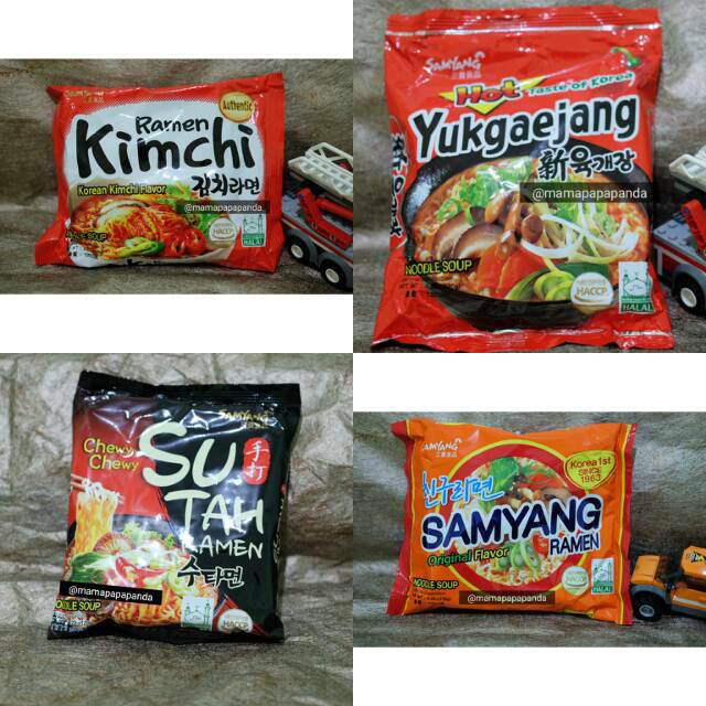 Halal Ramen Samyang (Ramen Kimchi, Sutah, Original, Yukgaejang ...