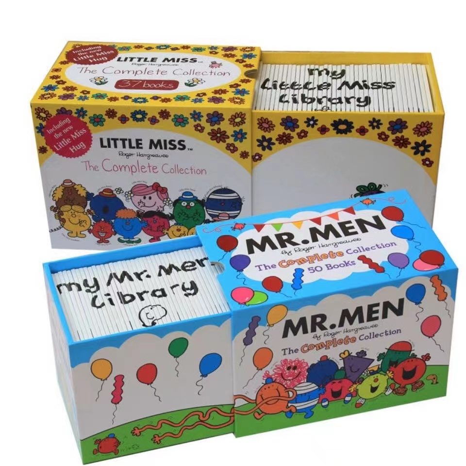 Little Miss books Mr Men Books Set Children English Story Books 50 pcs ...