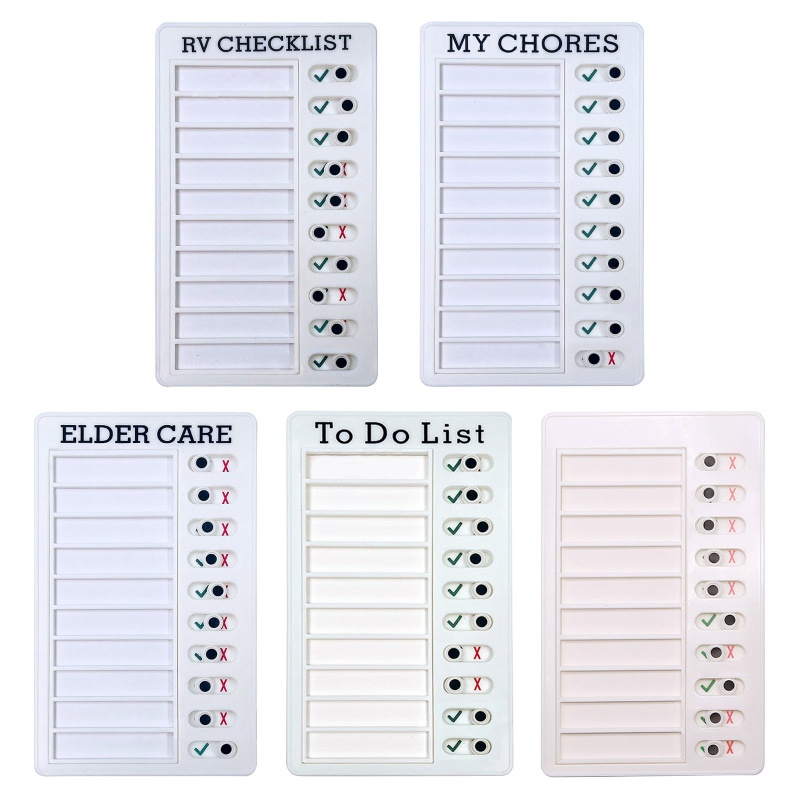 blg Daily Task Planning Board Portable Plastic Memo Checklist Board Detachable Reusable Memo ...