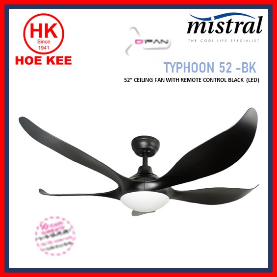 Mistral D'Fan Typhoon 52” Ceiling Fan | Shopee Singapore