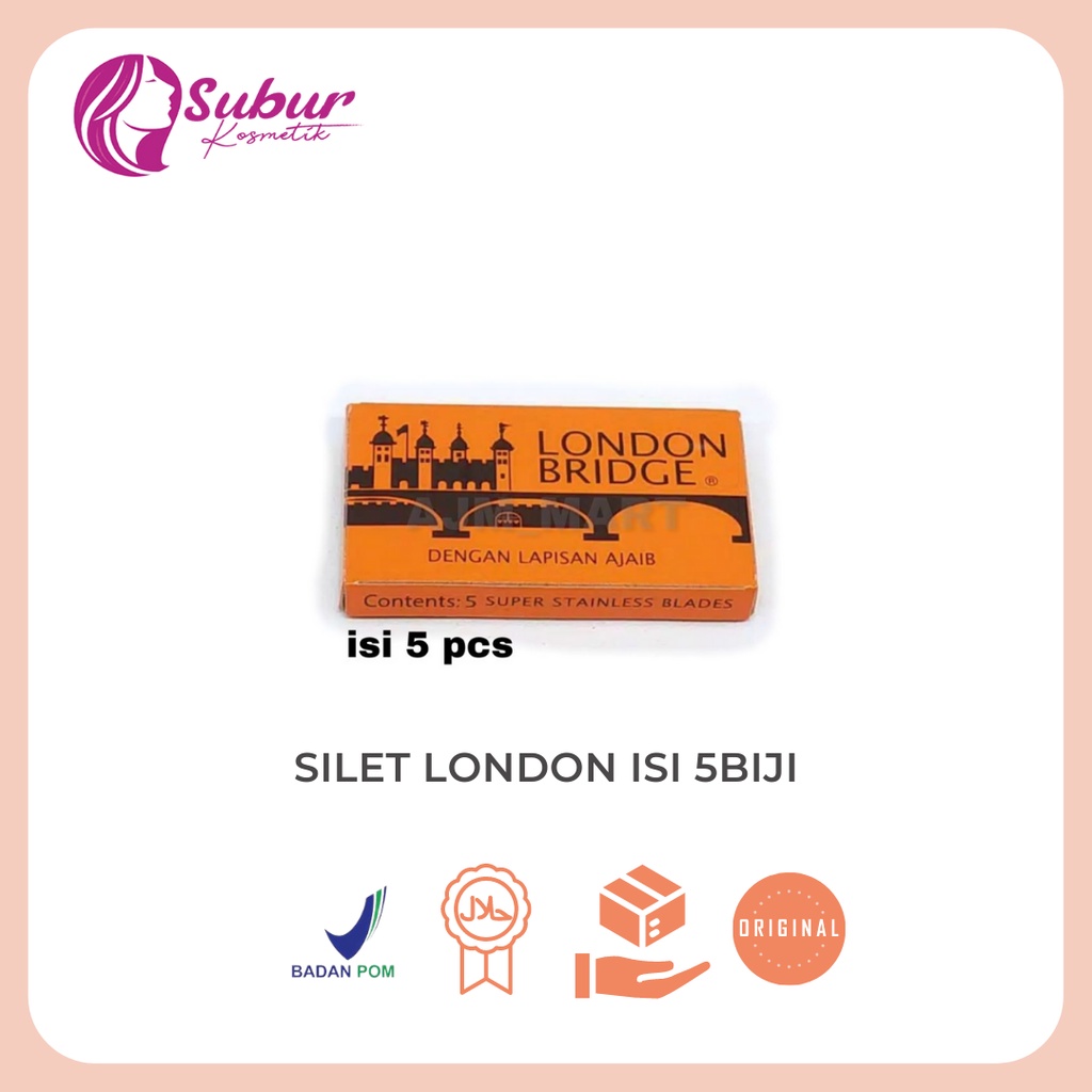 Original London Bridge Razors Per Pack of 5 Super Stainless Blades (new ...