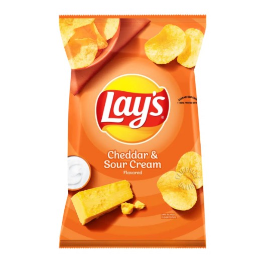 [Bundle of 2] Lay's Potato Chips Cheddar & Sour Cream (184.2g) | Shopee ...