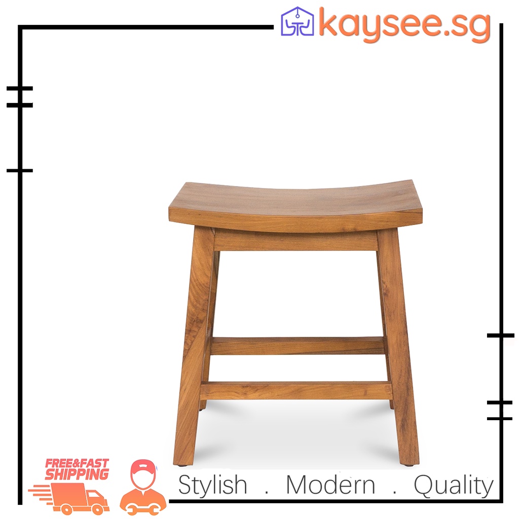 kaysee|Eilena Small Curved Teak Wood Bench|Bed End|Hand Crafted ...