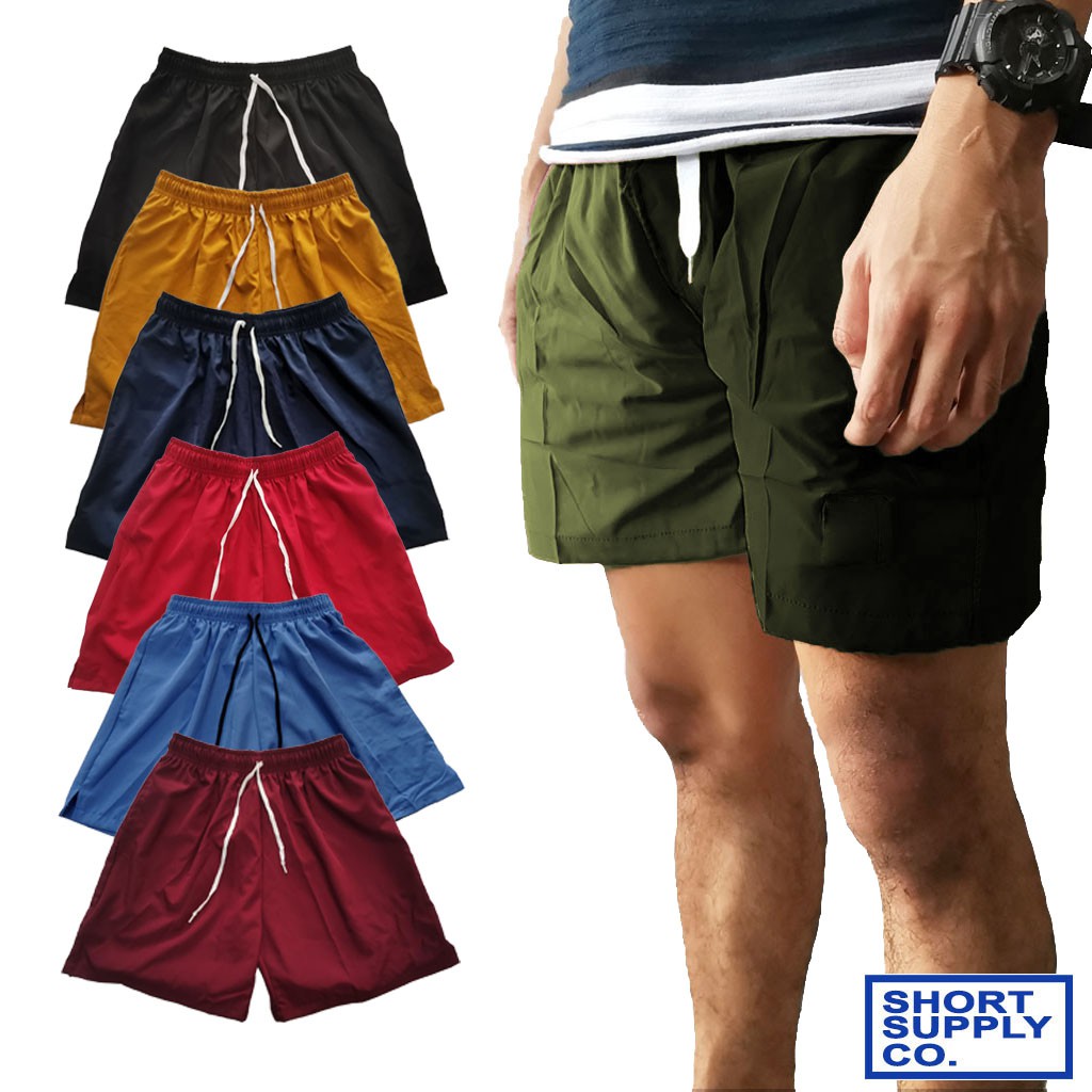 Taslan Unisex Shorts (Two Pockets / Above The Knee / Taslan Fabric ...
