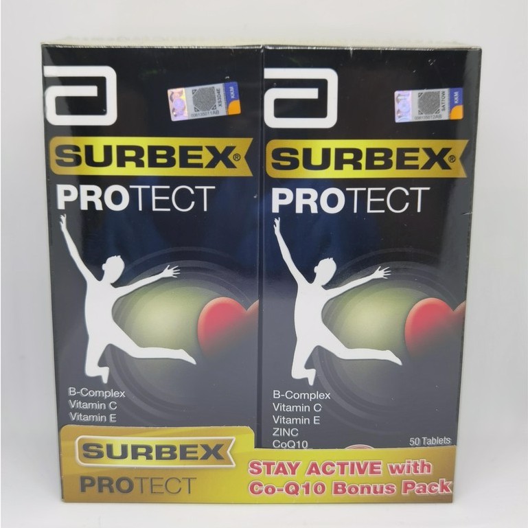 Surbex Protect 2 x 50's (Coenzyme Q10, Vitamin B complex, Vitamin C ...