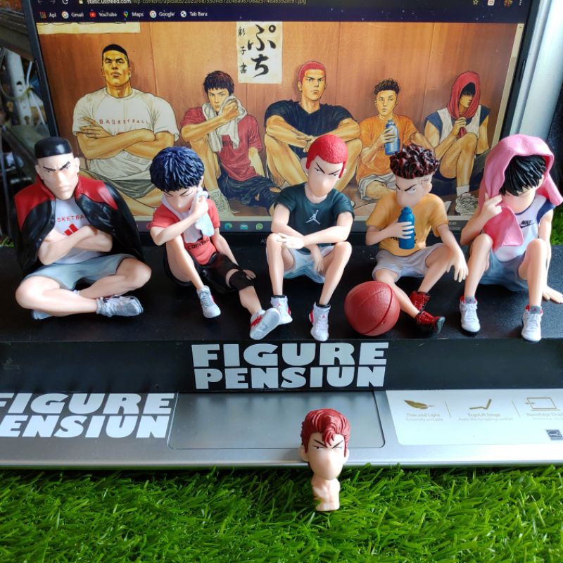 SLAMDUNK SHOHOKU TEAM BASKET BALL SAKURAGI RUKAWA AKAGI MITSUI BREAK ...