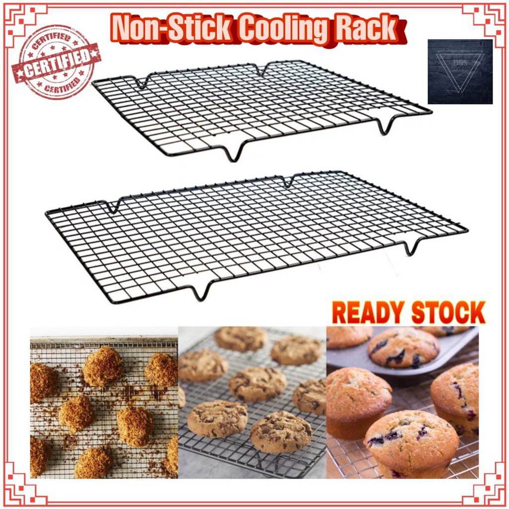 D&S Non-Stick Carbon Steel Cooling Rack Baking Rack Oven Rack Rak ...