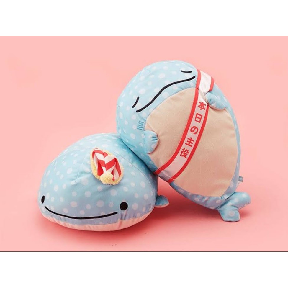 Authentic San-x Jinbesan Jinbe San Party Hat Sash Big Soft Toy Plush ...