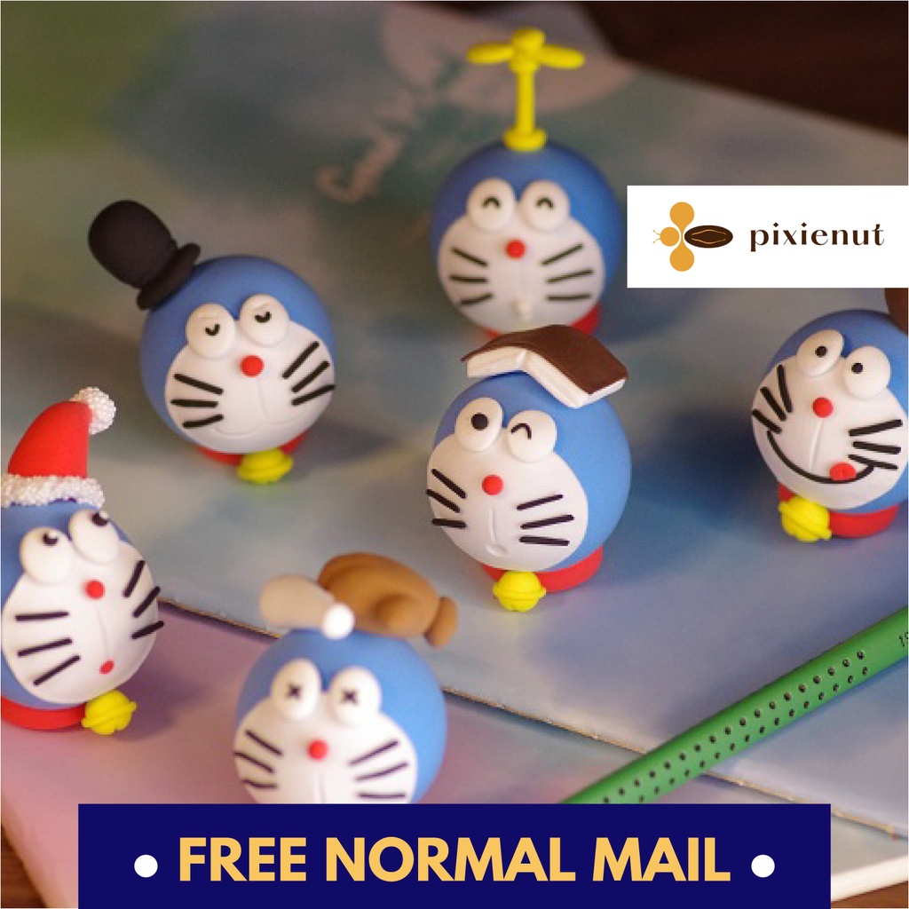 Doraemon Air Dry Clay DIY Kit. Doraemon Figurine Handmade Gift Magnet ...