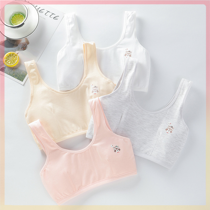 MOMO(8-16)Baby Bra Girls Training Bra Anti Peering Teenage Sport Bra ...