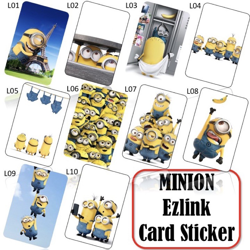 minion Ezlink Card Sticker | Shopee Singapore