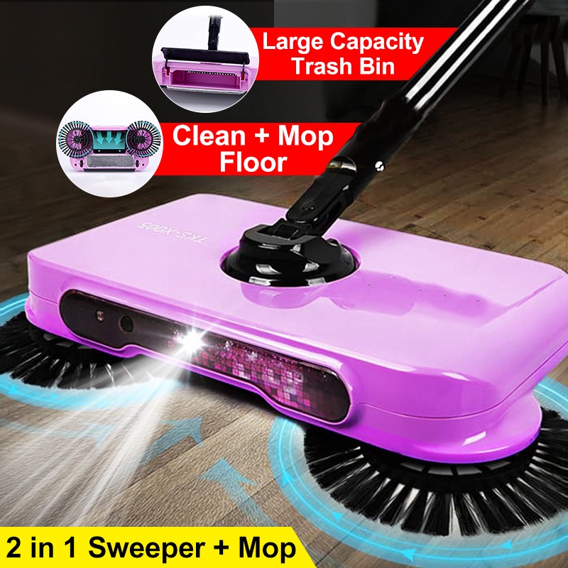 Household Cleaning Hand Push Automatic Sweeper Broom Including Broom ...
