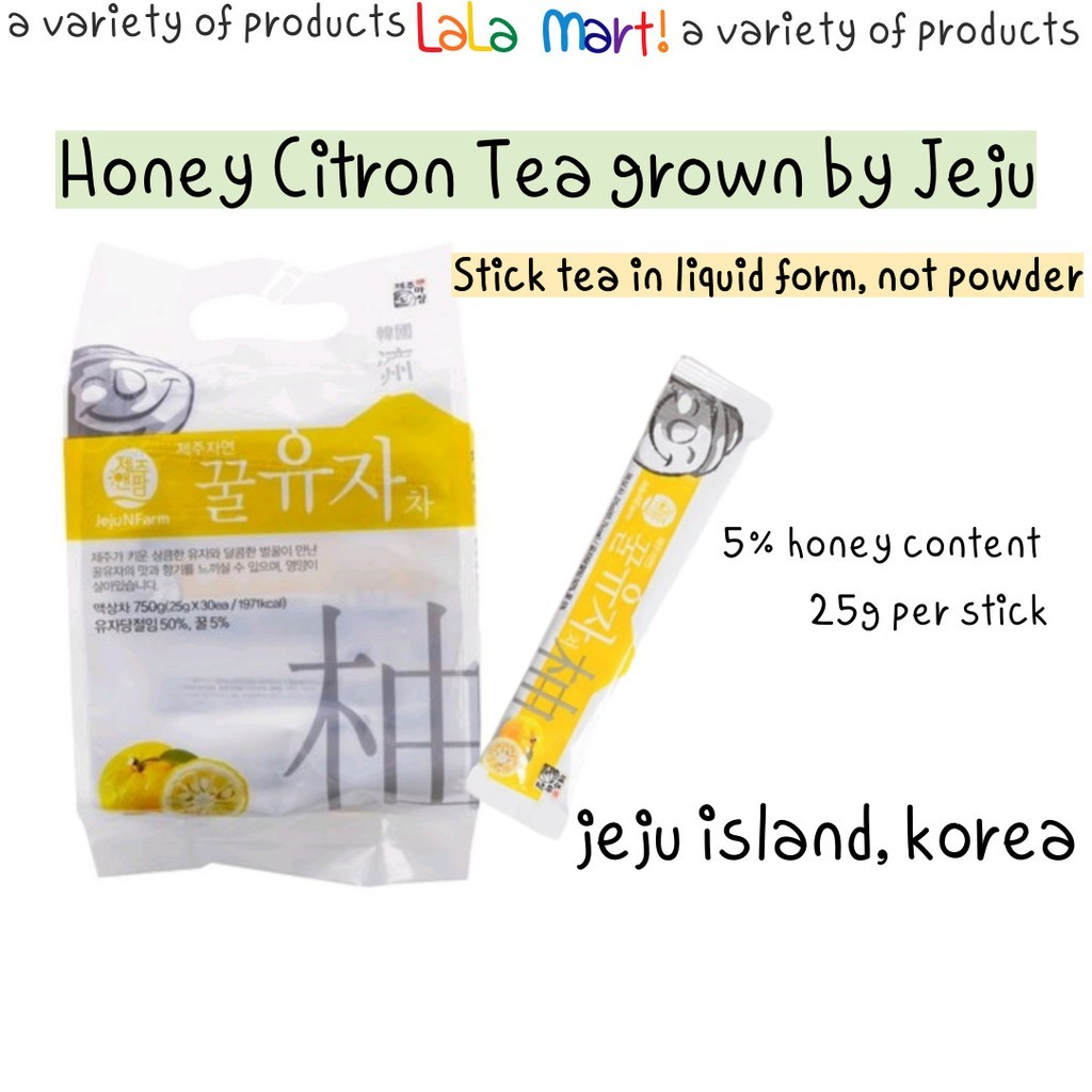 Honey Citron Tea grown by Jeju / Stick tea in liquid form, not powder ...