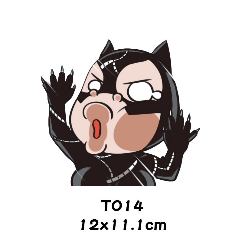 Funny Cartoon Marvel Avengers Super Hero Car Sticker Superman Spiderman ...