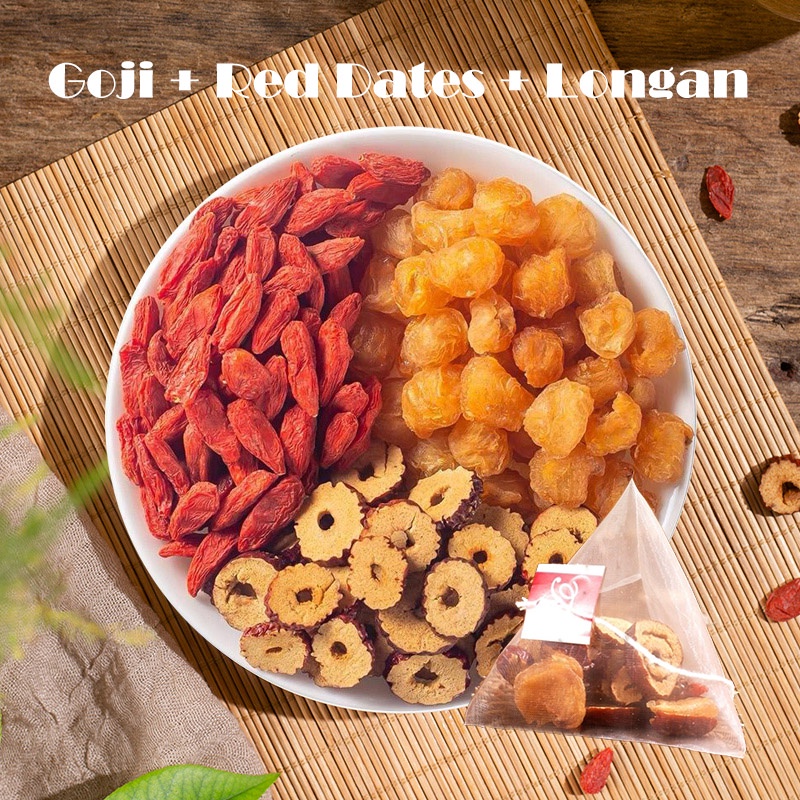 [N.G] Goji Red Dates Longan Tea (15 pyramid tea bag) | Shopee Singapore