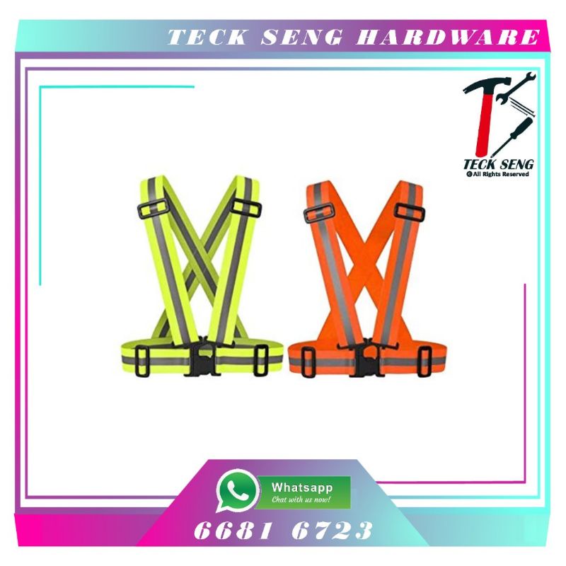 [SG Local Seller] Safety Reflective Vest Belt Sling Strap c/w Buckle ...