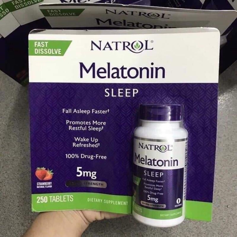 Natrol Melatonin Sleep Lozenge Box 5mg 250v | Shopee Singapore