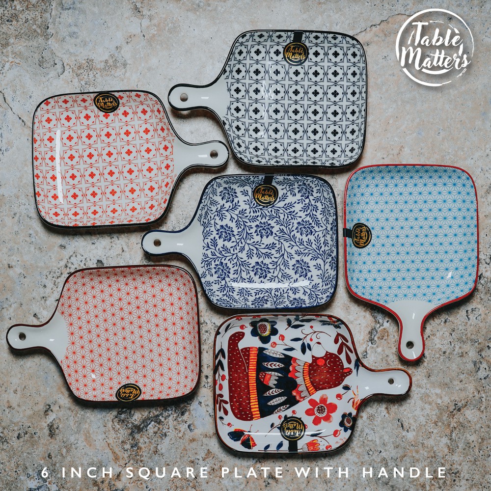 Table Matters - Assorted 6 Inch Plate with Handle | Shopee Singapore
