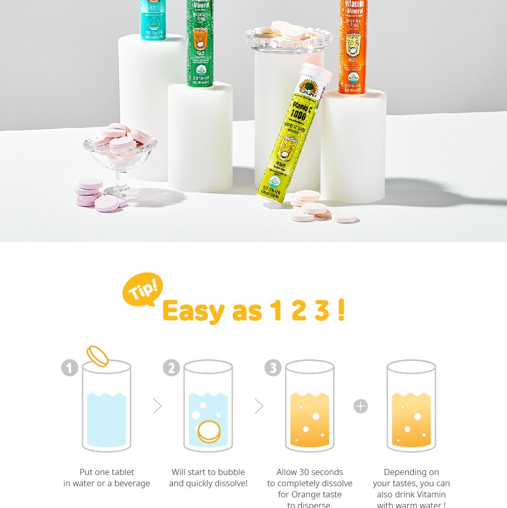 Multivitamin + Mineral Orange flavours 20 tablets (SUNLIFE) | Shopee ...