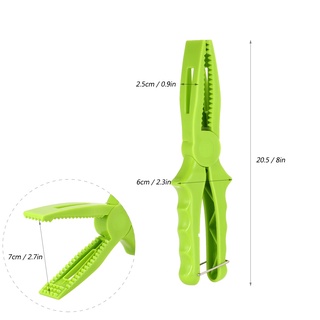 60g/21cm ABS Plastic Fish Lip Gripper 2 Colors Fishing Pliers Gripper ...