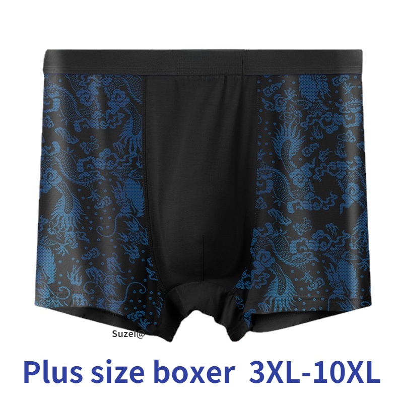 Boxer Plus Size For Men's High Waist Boxer Briefs Modal Wide Belt ...