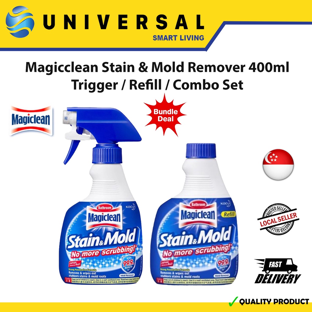 [SG SHOP SELLER] KAO Magicclean Stain & Mold Remover 400ml Trigger ...