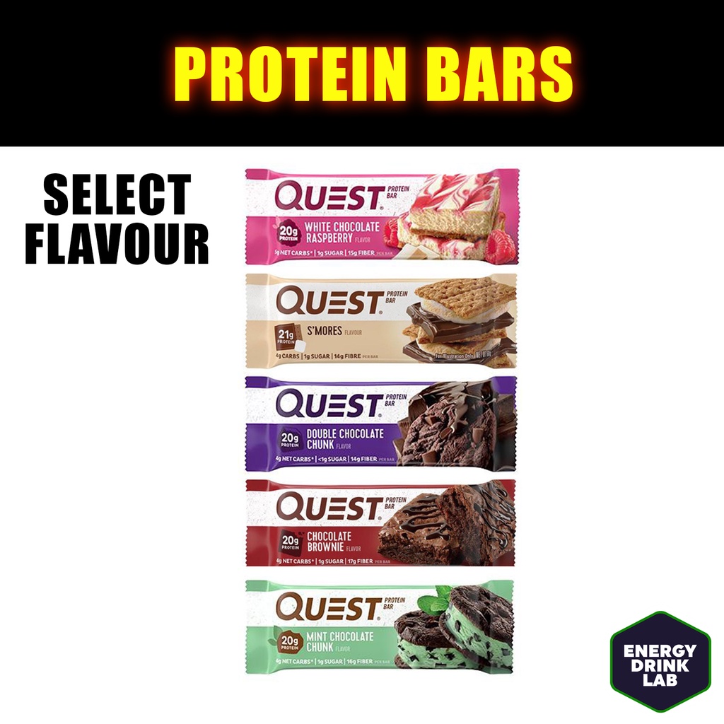 Quest Nutrition Protein Bar 1 Bar High Protein Low Sugar (Select ...