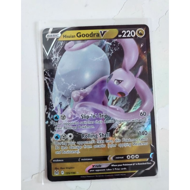 Pokemon hisuian goodra v lost origin card | Shopee Singapore