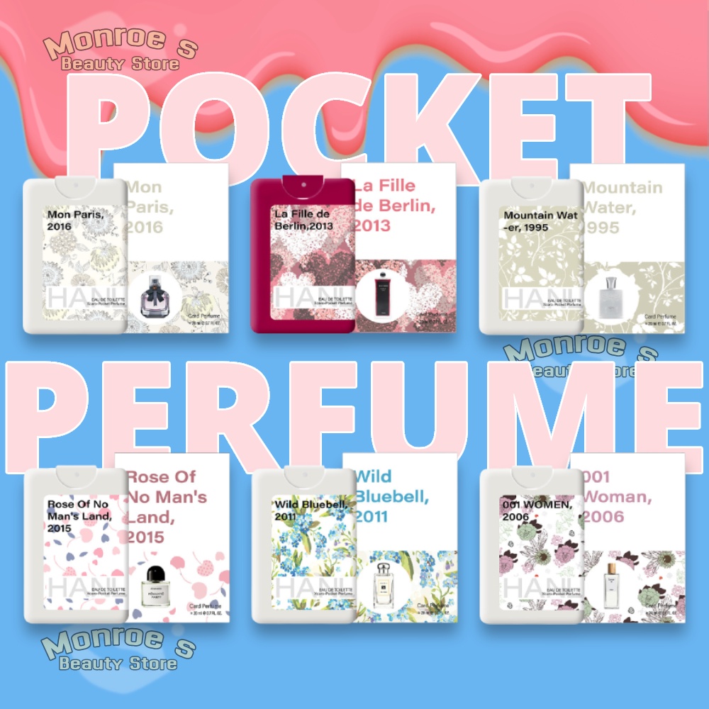 Monroe Hanlu Pocket Mini Perfume 20ml Spray Type Minyak Wangi Viral ...