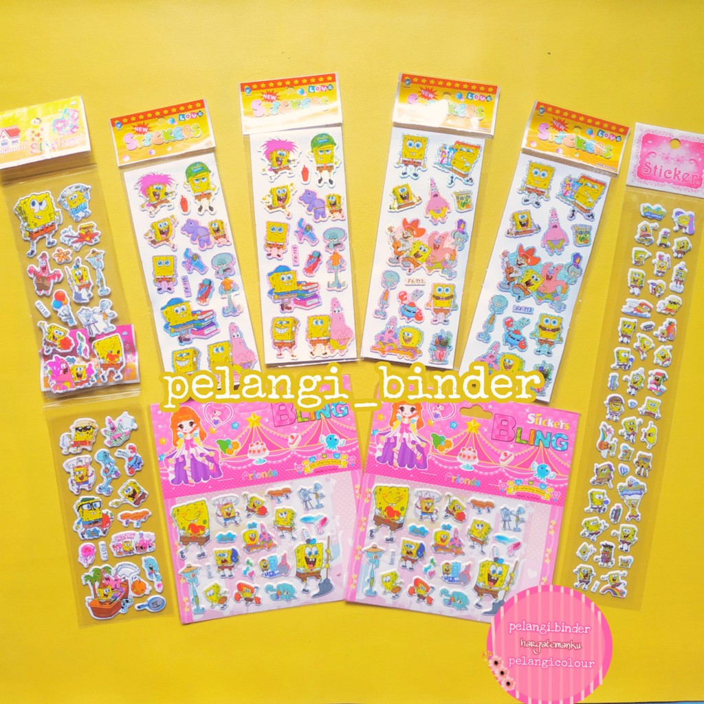 Spongebob Squarepants 3d Character Sticker | Shopee Singapore