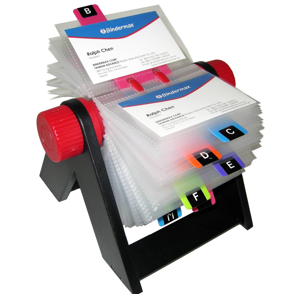 BINDERMAX Rotating Business Card Holder Model W-1250 | Shopee Singapore